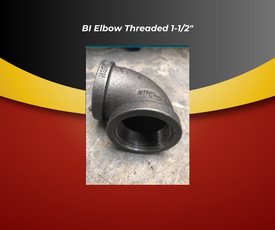 BI Elbow Threaded 1-1/2", Commercial & Industrial, Industrial Equipment ...