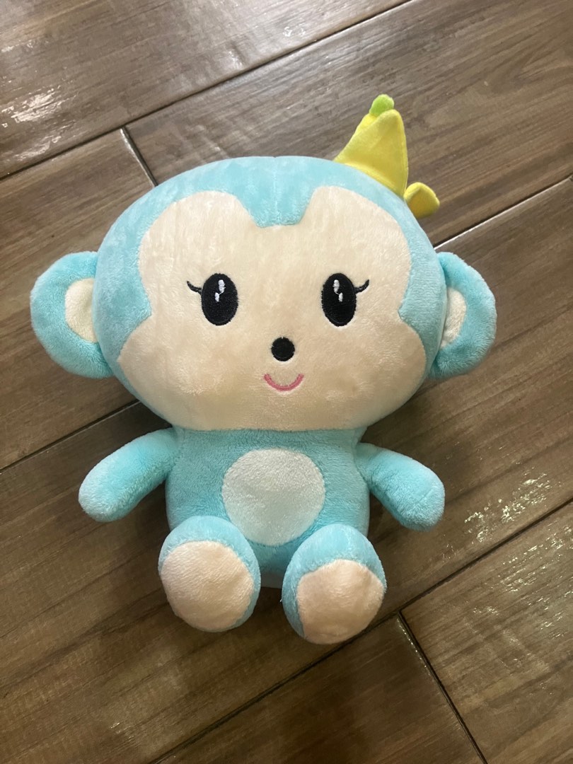 Blue Monkey Plushie Stuffed Toy, Hobbies & Toys, Toys & Games on Carousell