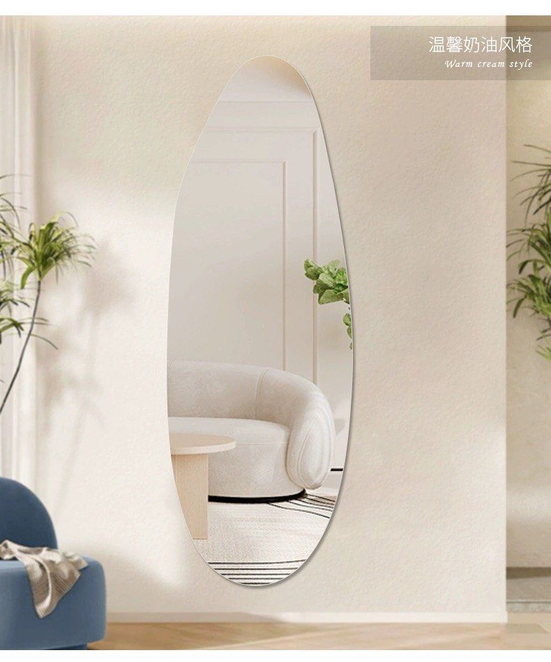 BN Wall Mirror - Irregular shaped wabi sabi, Furniture & Home Living ...