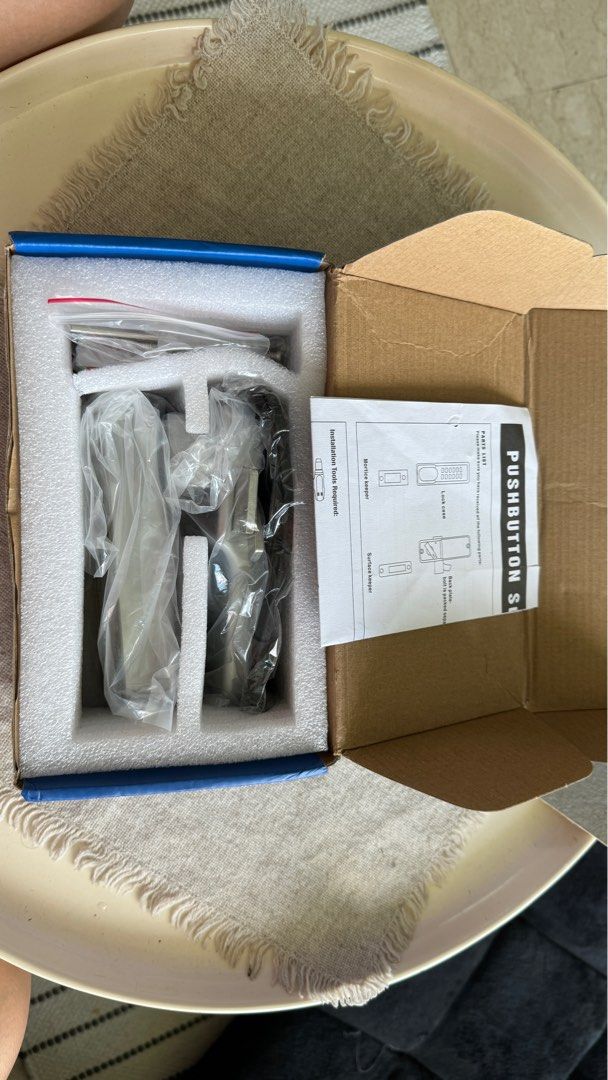 BNIB Mechanical coded door lock, Furniture & Home Living, Security ...