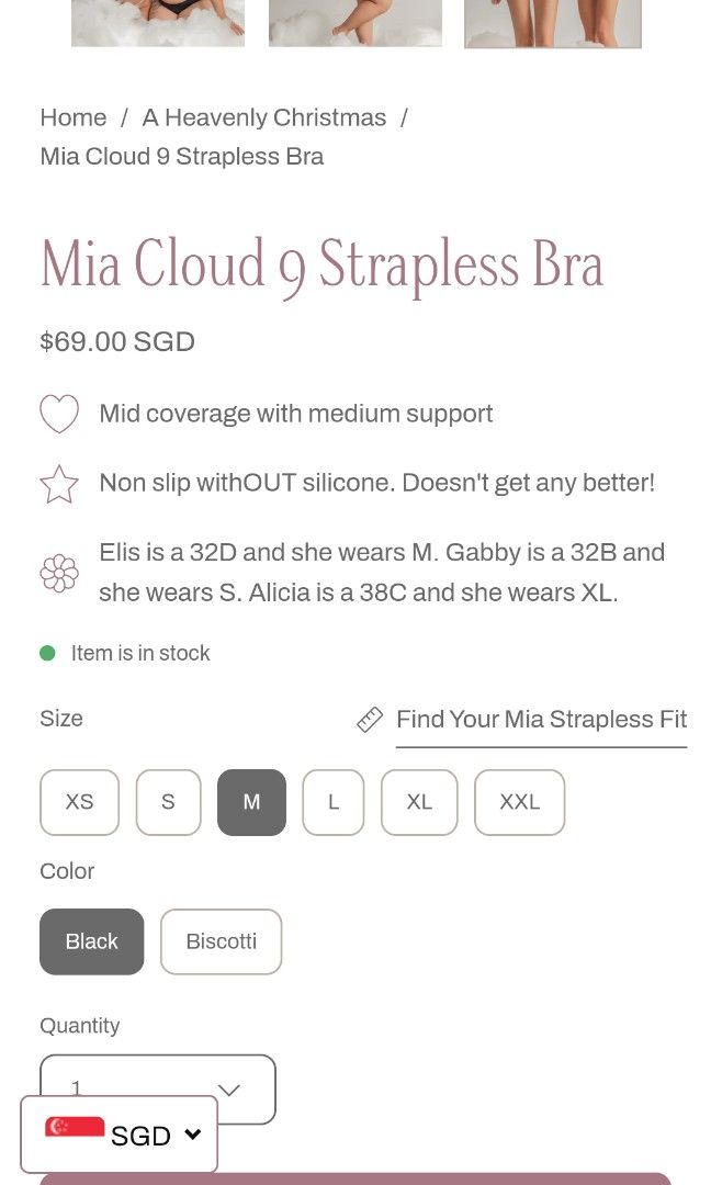 BNIB Perk By Kate Mia Strapless Bra, Women's Fashion, New Undergarments & Loungewear on Carousell
