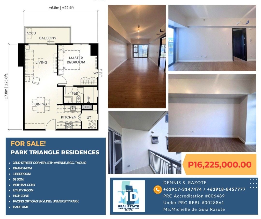 Brand New 1 Bedroom Unit For Sale at PARK TRIANGLE RESIDENCES ...