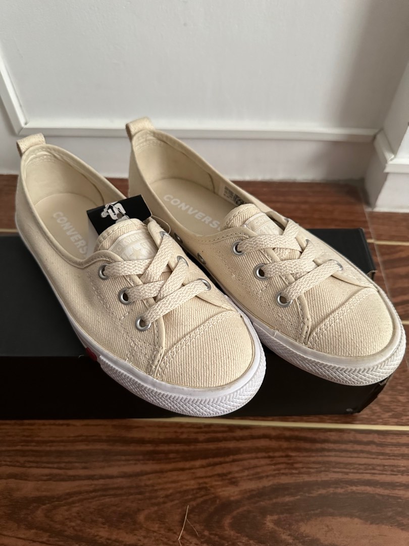 Original Converse Ballet Lace Slip On 5.5 US Women, Women's Fashion ...