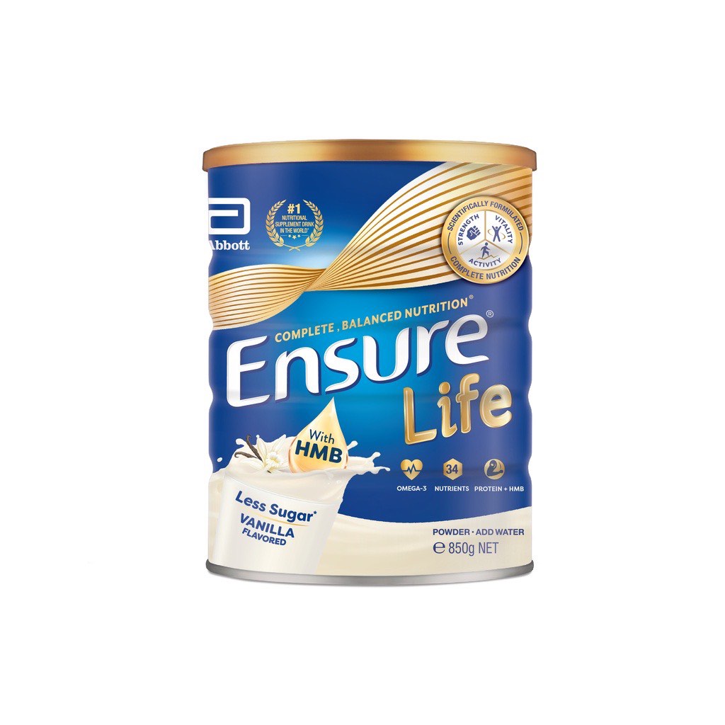 (Brand New) Ensure Life Milk Powder (with HMB) 850g, Health & Nutrition ...
