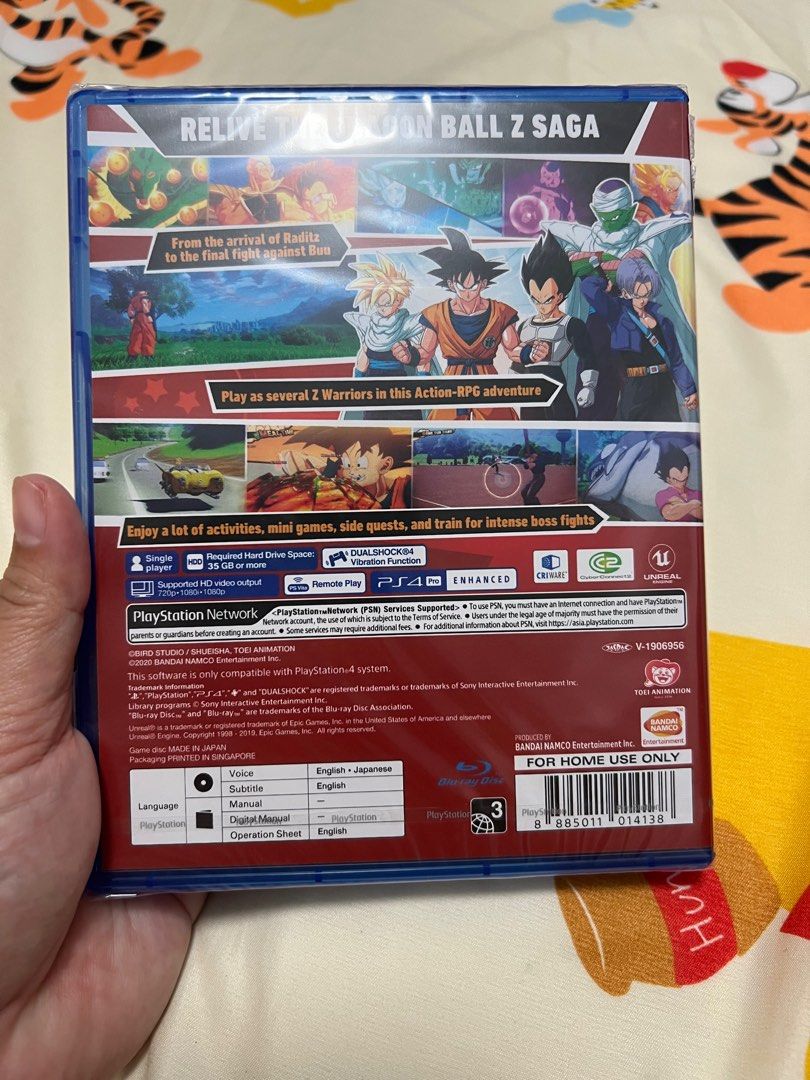Brand New PS4 Dragon Ball Z Kakarot Game, Video Gaming, Video Games ...