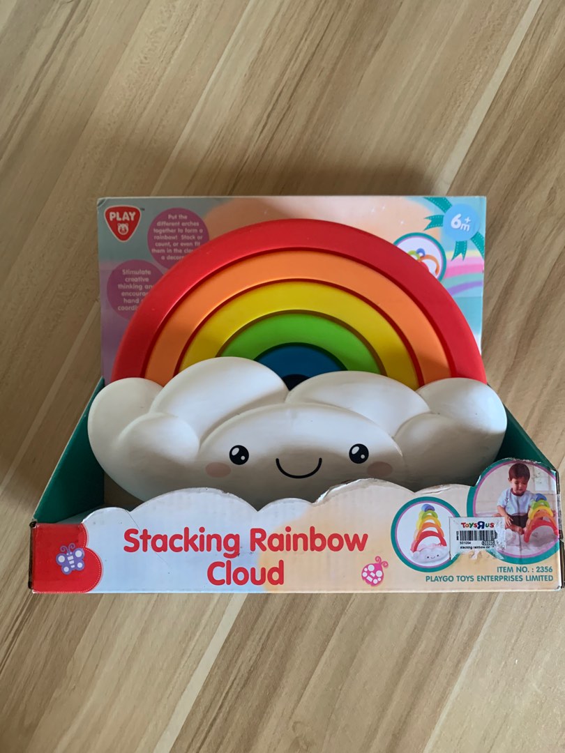 Brand New Rainbow Stacking Cloud, Hobbies & Toys, Toys & Games on Carousell