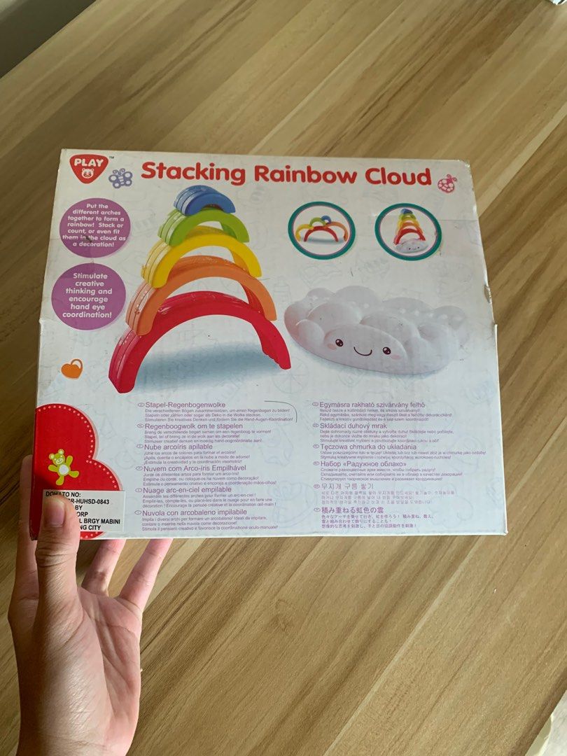 Brand New Rainbow Stacking Cloud, Hobbies & Toys, Toys & Games on Carousell