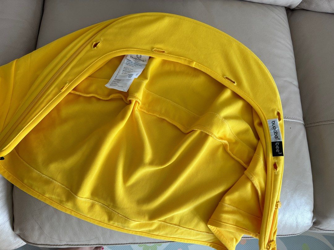 Bugaboo bee 3 stroller yellow canopy only, Babies & Kids, Going Out ...