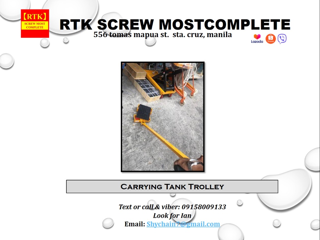 Carrying Tank Trolley 6 Tons, Commercial & Industrial, Construction ...