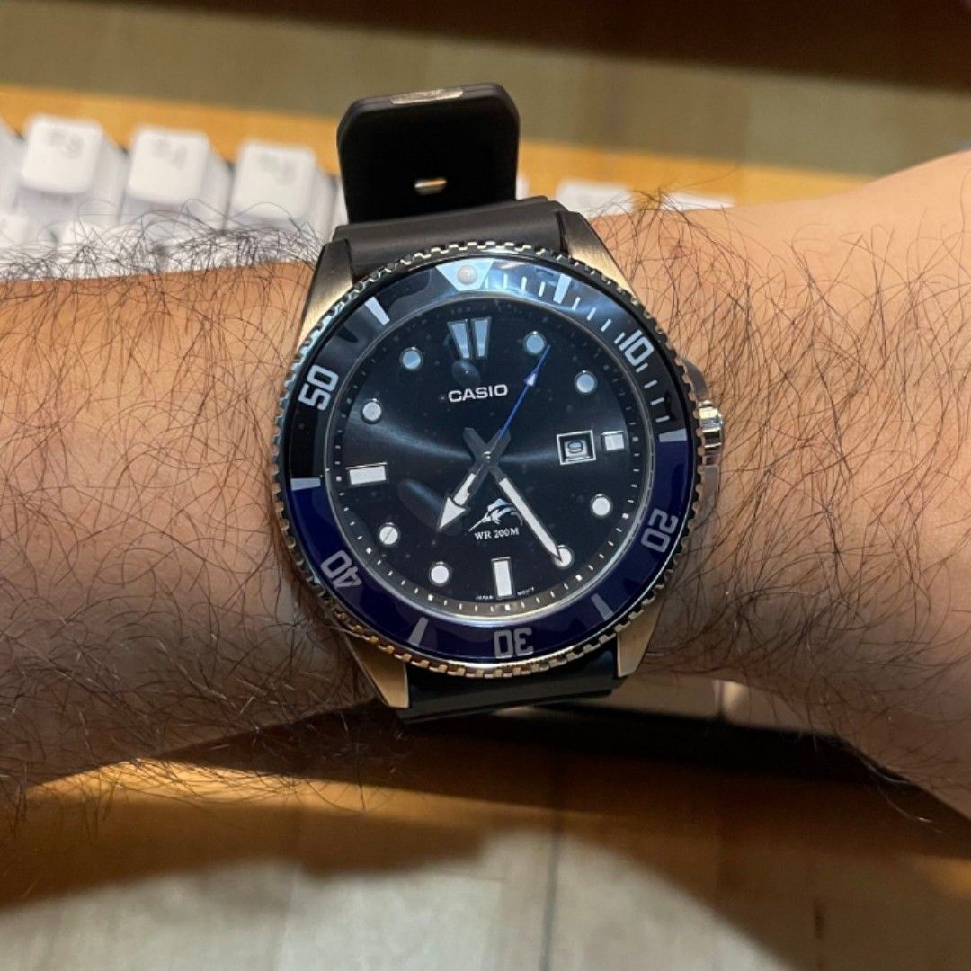 Casio Duro MDV-106 "Batman", Men's Fashion, Watches & Accessories ...