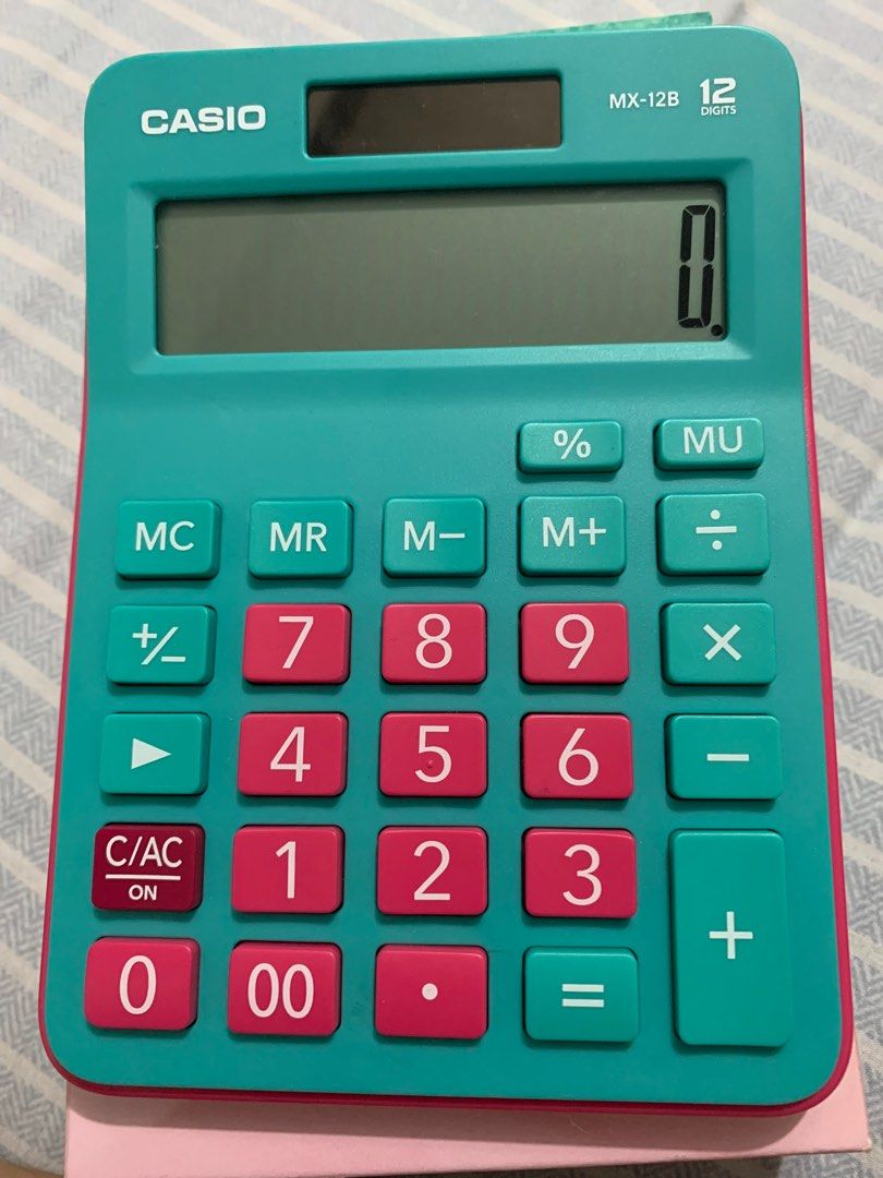 CASIO MX-12B Pink Mint Calculator, Mobile Phones & Gadgets, Other ...