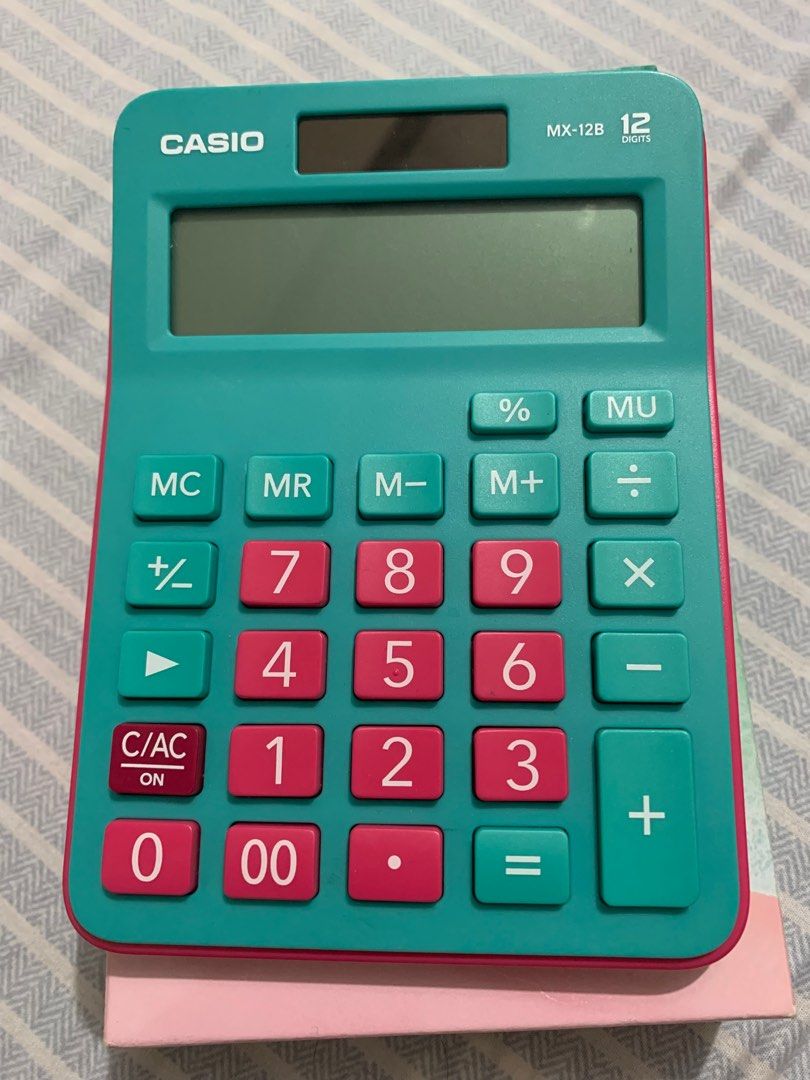 CASIO MX-12B Pink Mint Calculator, Mobile Phones & Gadgets, Other ...