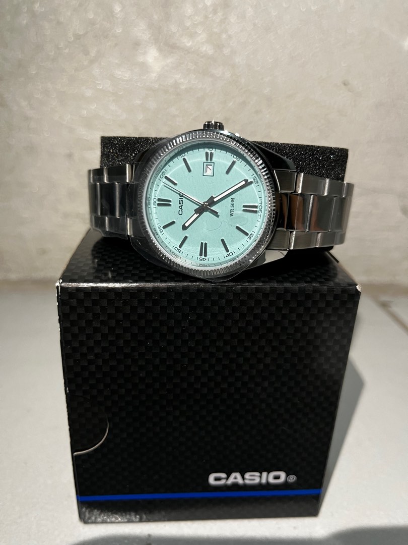 Casio ‘Tiffany Blue Dial’, Luxury, Watches on Carousell