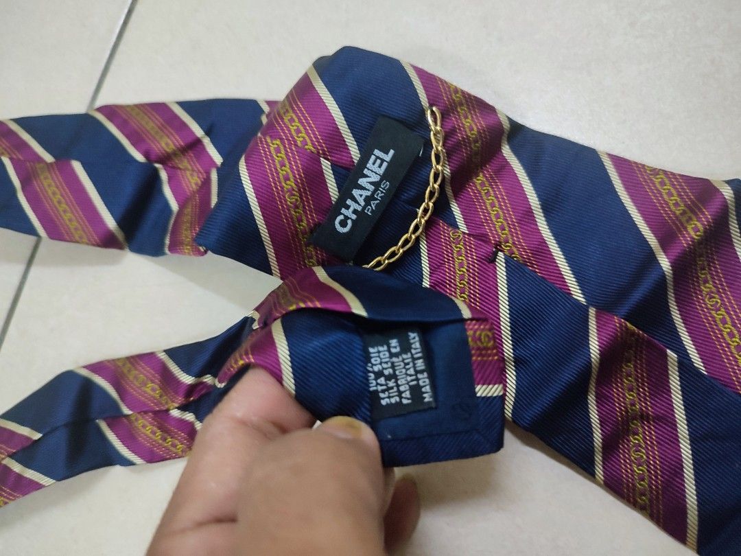 Channel tie made in Italy, Men's Fashion, Watches & Accessories, Ties ...