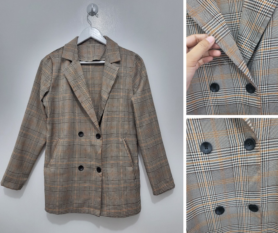 Checkered Blazer, Women's Fashion, Coats, Jackets and Outerwear on ...