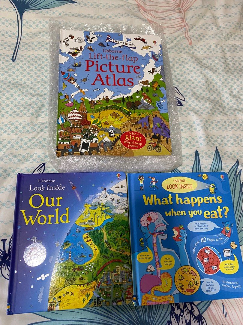 Usborne Lift-the-flap Picture Atlas / Usborne LOOK INSIDE What Happens ...