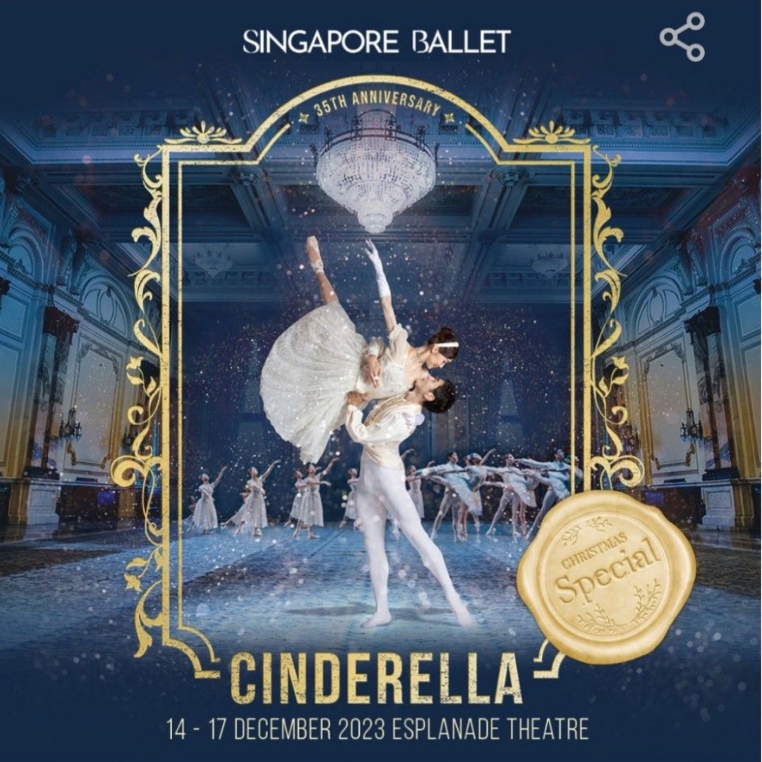 cinderella 2023 sistic by singapore ballet theatres, Tickets & Vouchers ...