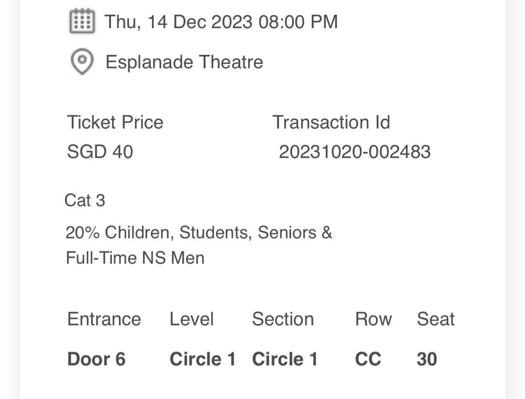 cinderella 2023 sistic by singapore ballet theatres, Tickets & Vouchers ...