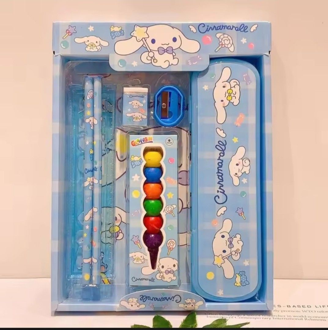 Sanrio 7in1 Stationery Set with pencil case Cinnamoroll, Melody ...