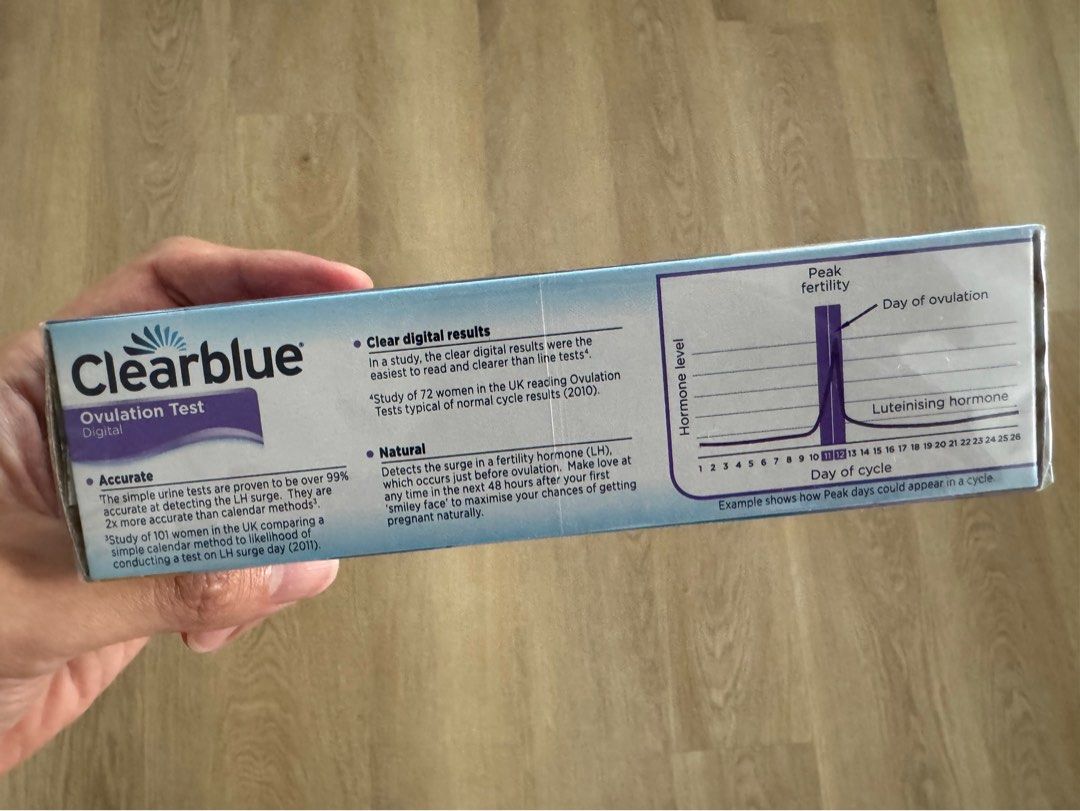 Clear blue Ovulation Kit (10 test), Health & Nutrition, Medical ...