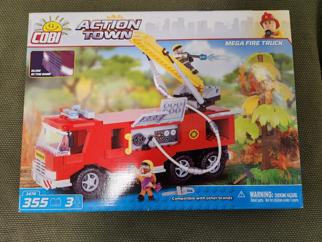 COBI 1474 Bricks Action Town Mega Fire Truck Original Brand New ...