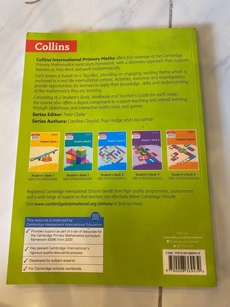 Collins Primary Maths Students book 5 Cambridge, Hobbies & Toys, Books ...
