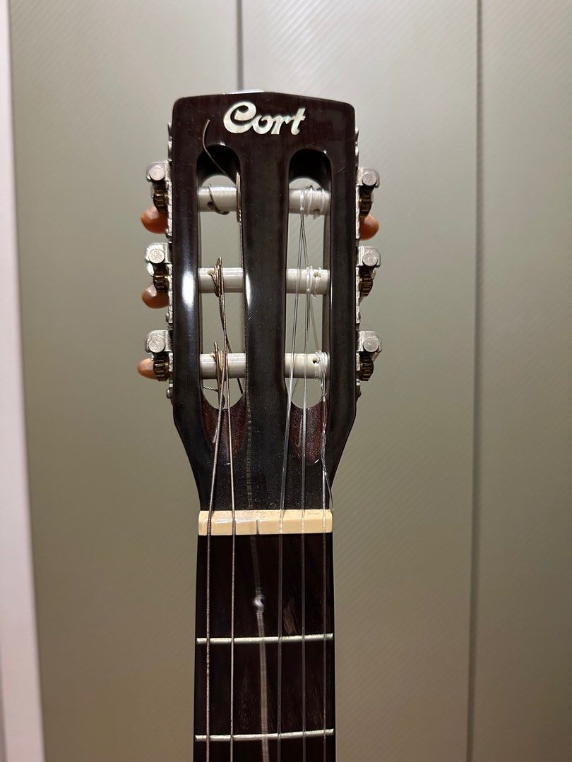 Cort CEC7-NAT electric acoustic guitar, Hobbies & Toys, Music & Media ...