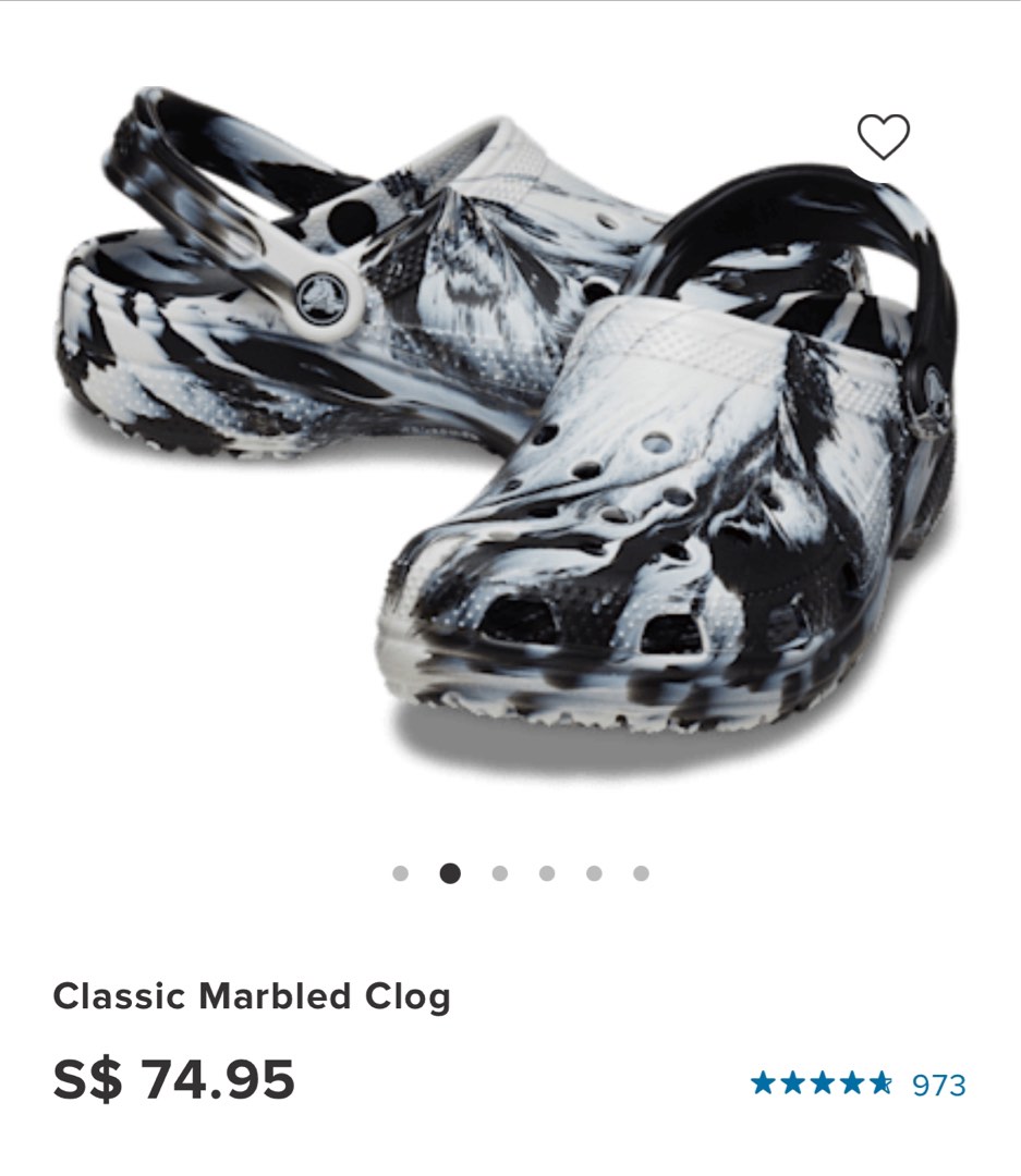 Crocs Marble, Men's Fashion, Footwear, Casual shoes on Carousell