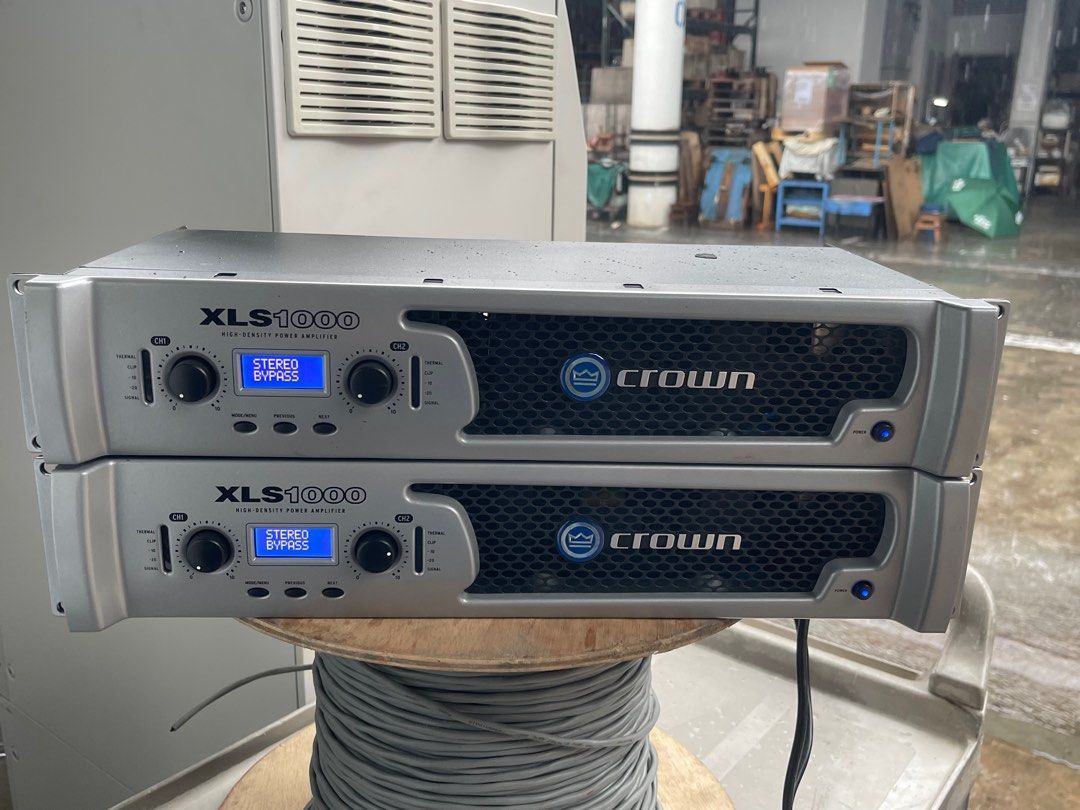 CROWN XLS-1000 high density power amplifier, Audio, Soundbars, Speakers ...