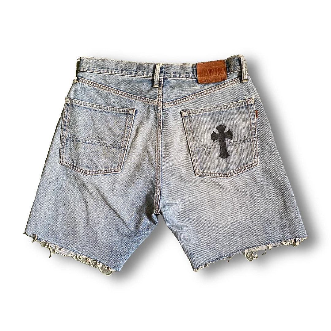 CUSTOMIZE JORTS X CHROME HEARTS, Men's Fashion, Bottoms, Shorts on ...