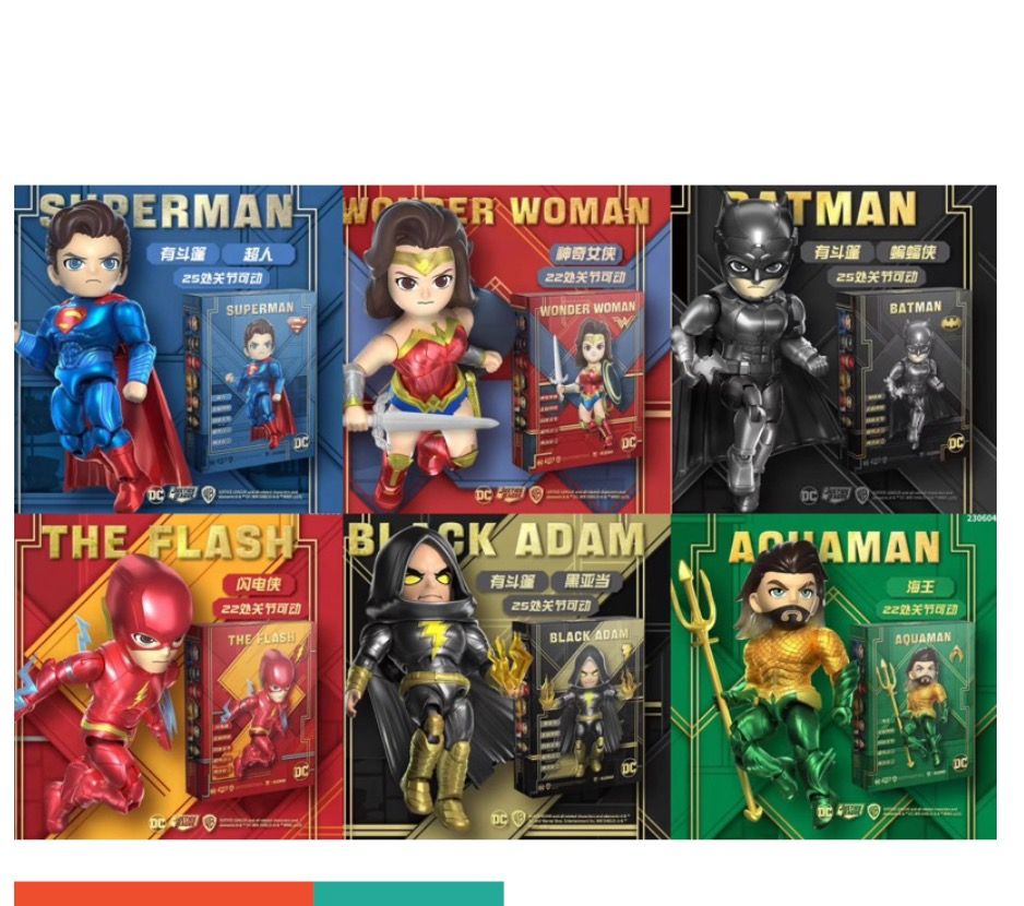 DC COMICS MODEL KITS SUPERMAN/BATMAN/FLASH/AQUAMAN/WONDER WOMAN/BLACK ...