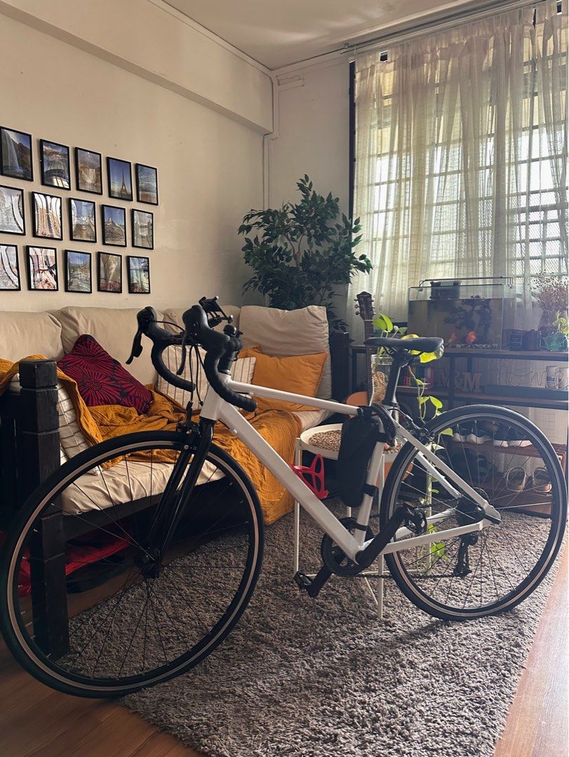 Decathlon Triban Road Bike 100 Women's 8 Speed XS Snow White, Sports ...