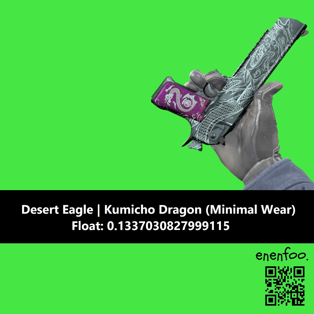 DESERT EAGLE KUMICHO DRAGON MW MINIMAL WEAR DEAGLE DE CS2 ITEMS SKINS ...