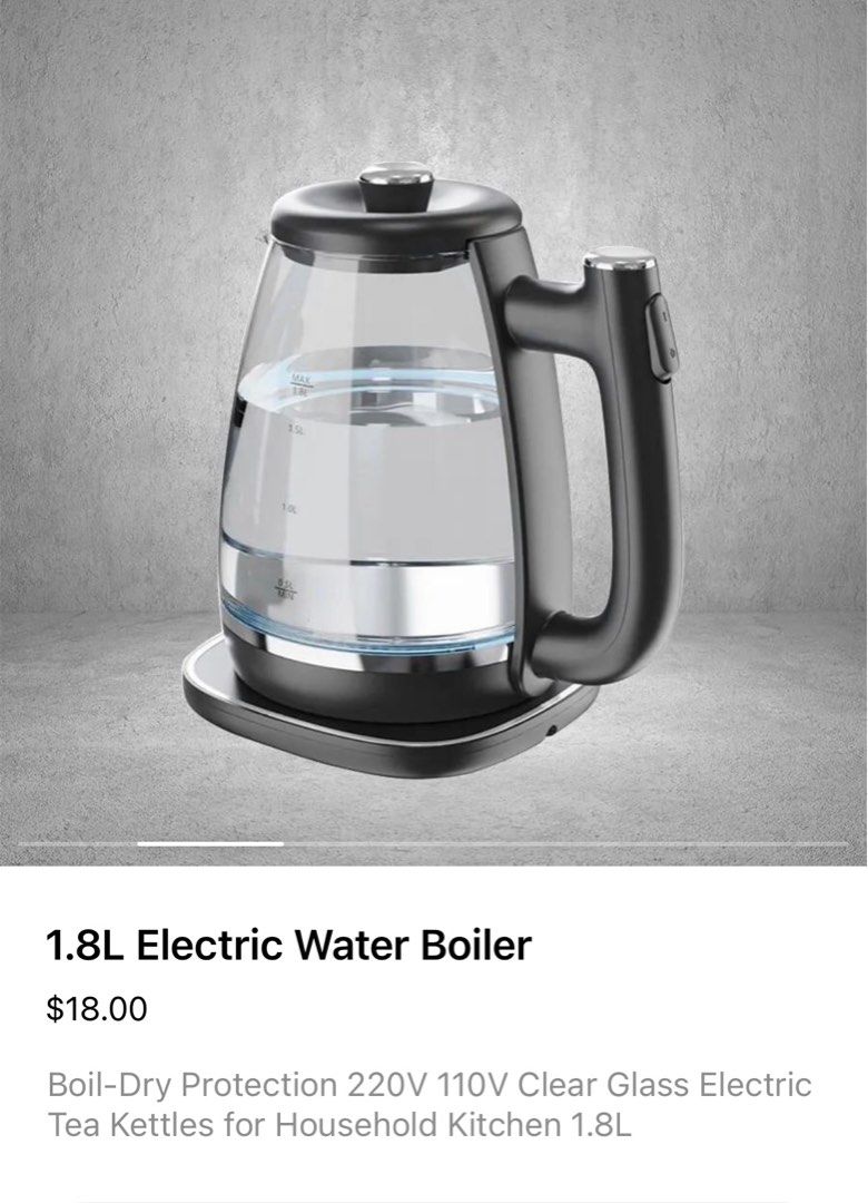 Electric Water Kettle / Boiler, TV & Home Appliances, Kitchen ...