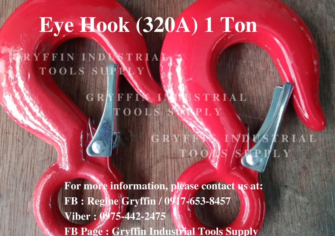 Eye Hook (320A) 1 Ton, Commercial & Industrial, Industrial Equipment on ...