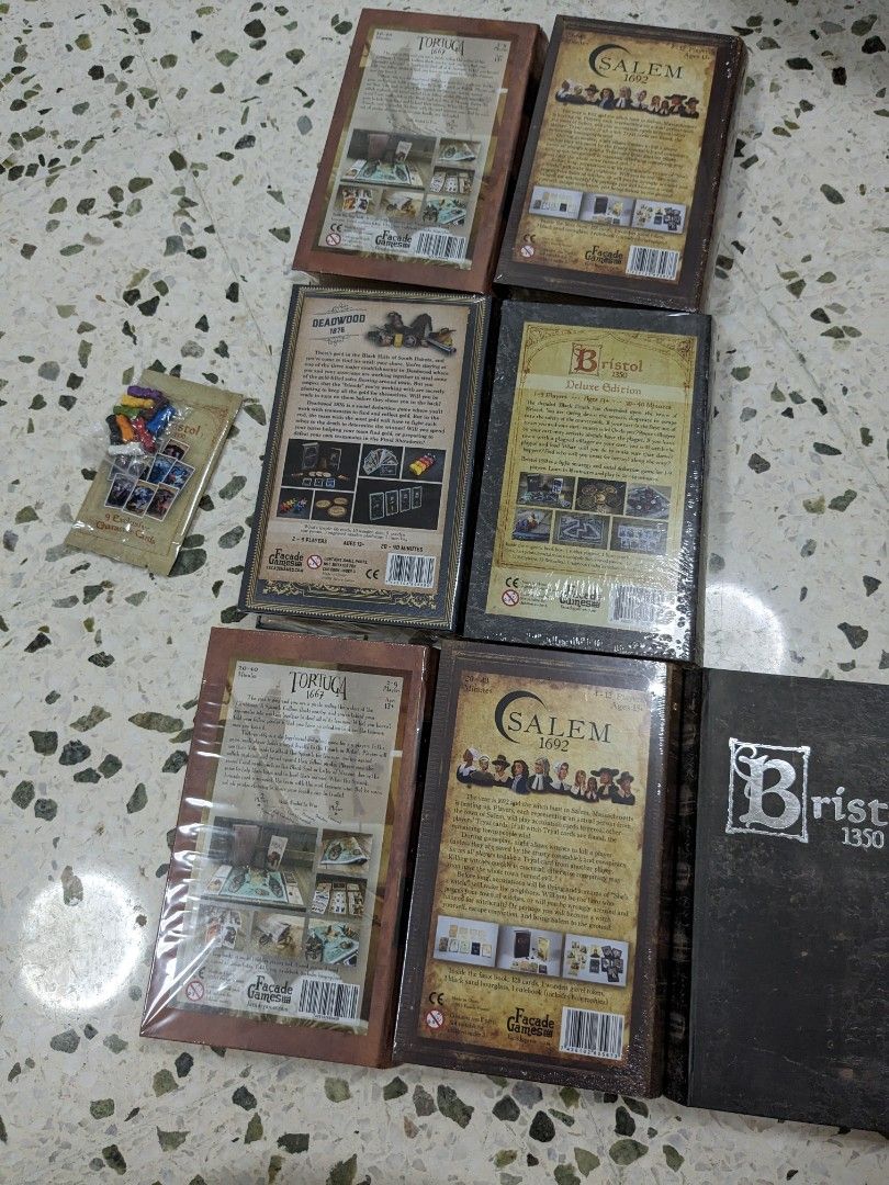 Facade Games (Bristol, Tortuga, Salem, Deadwood), Hobbies & Toys, Toys & Games on Carousell