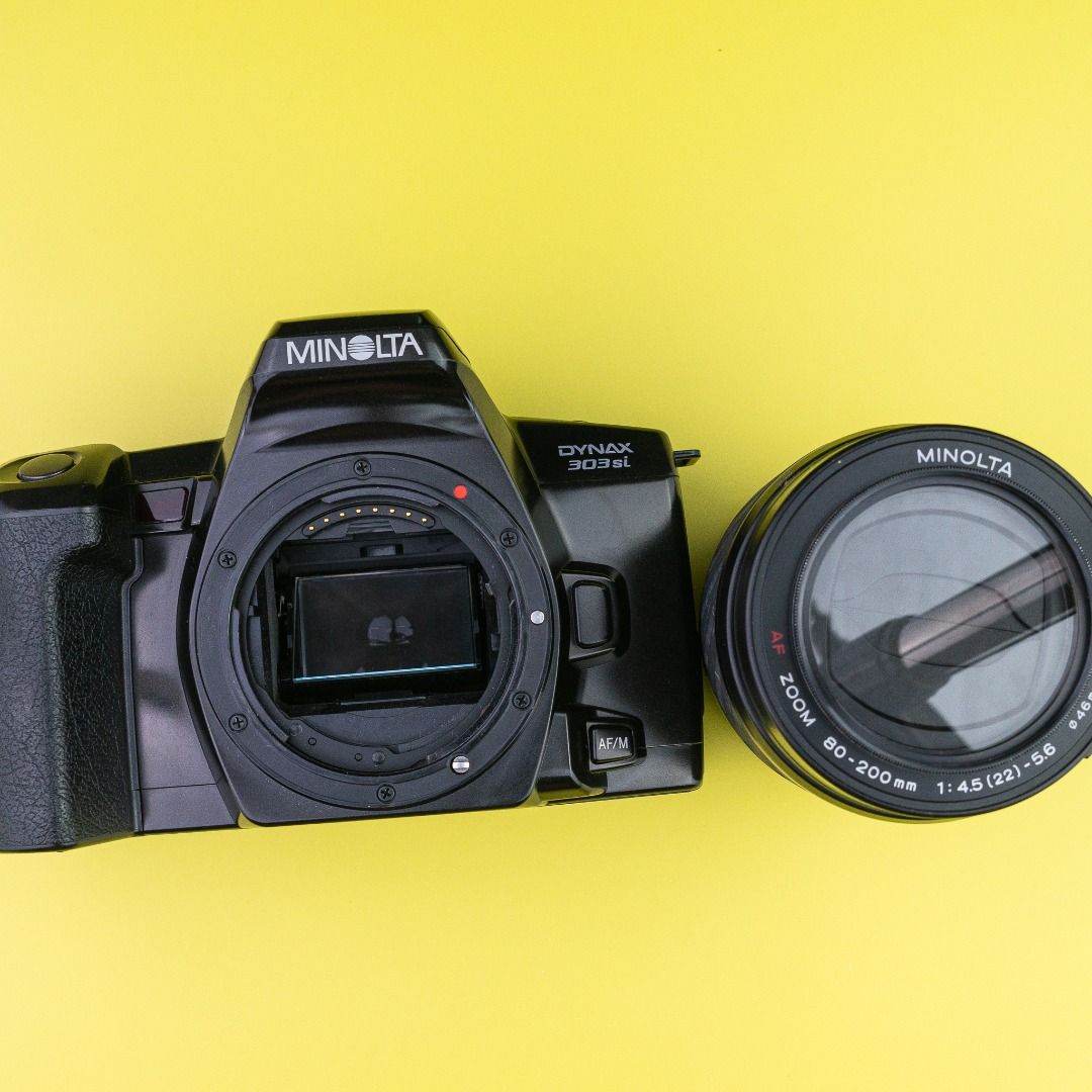 (FILM CAMERA) Minolta Dynax 303si with 80-200mm 35mm Point and Shoot ...
