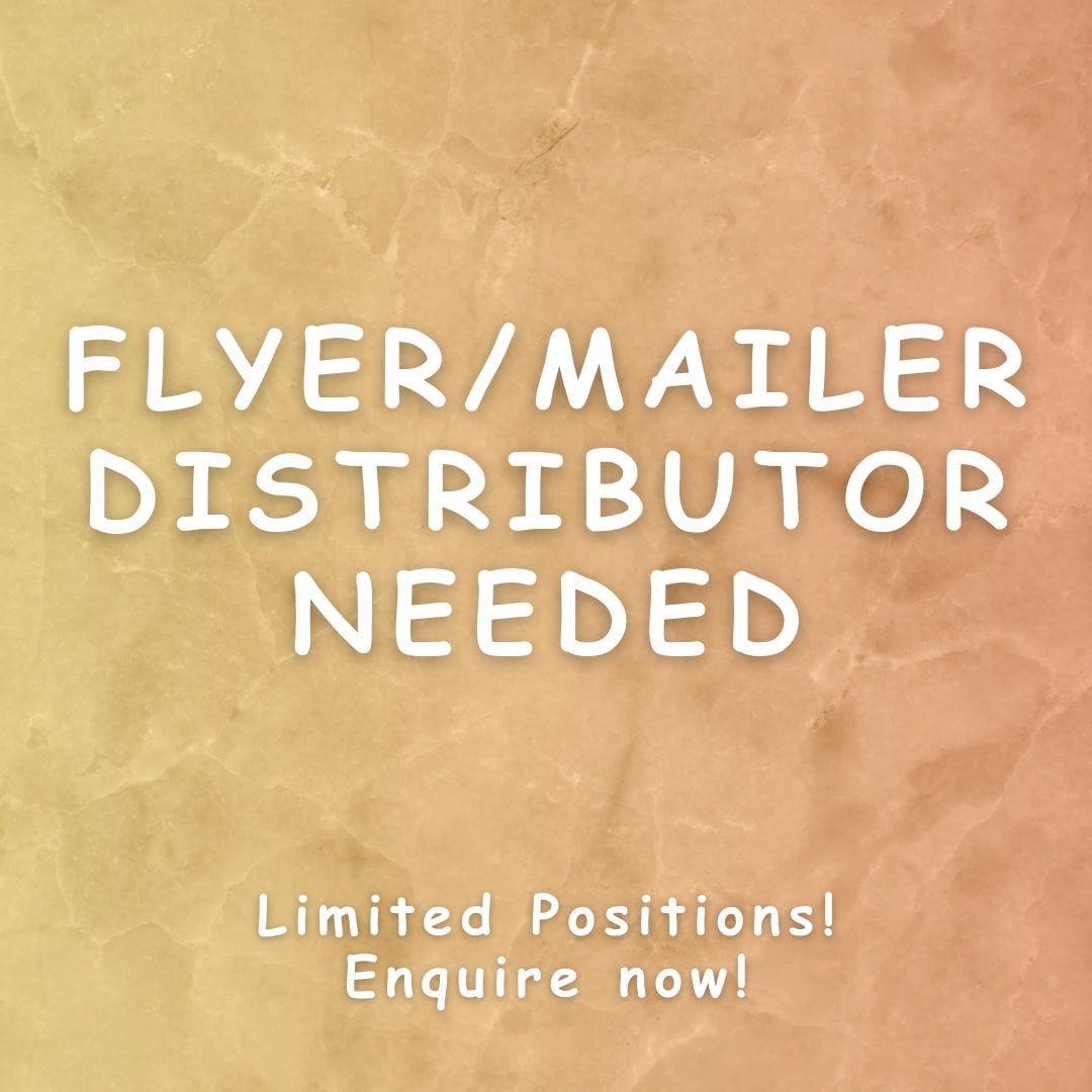 Flyer Distributor Needed, Jobs, Warehouse & Logistics on Carousell