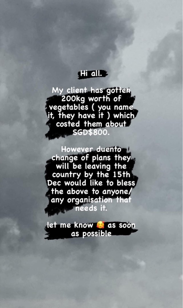 Free Vegetables to bless, Food & Drinks, Fresh Produce on Carousell