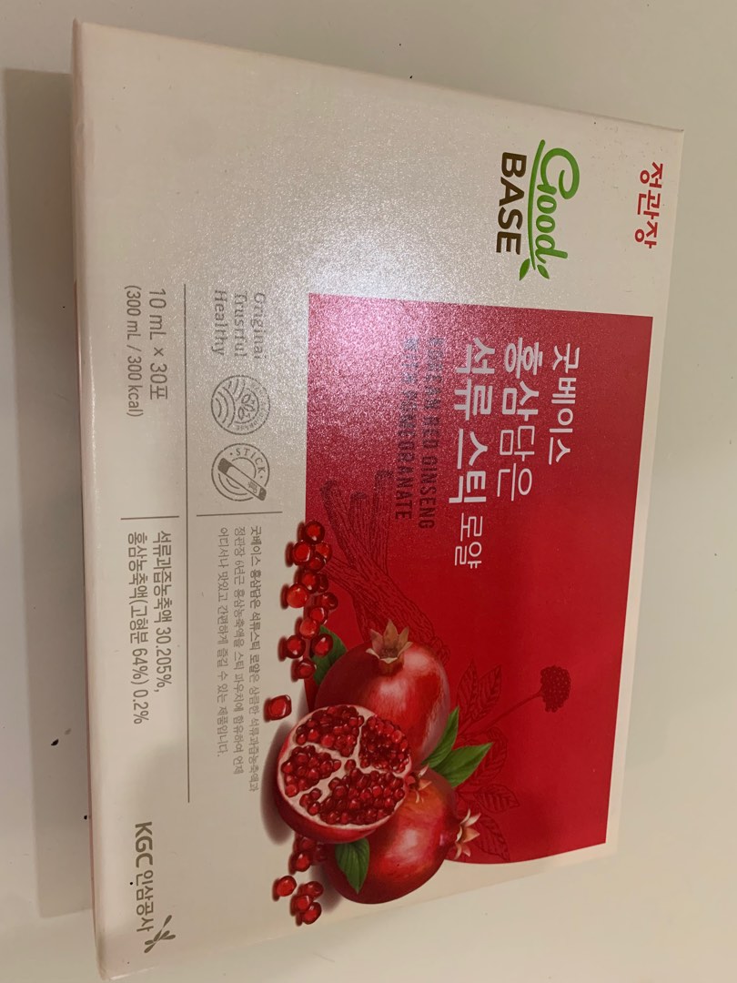 Good Base Korean Red Ginseng, Health & Nutrition, Health Supplements ...