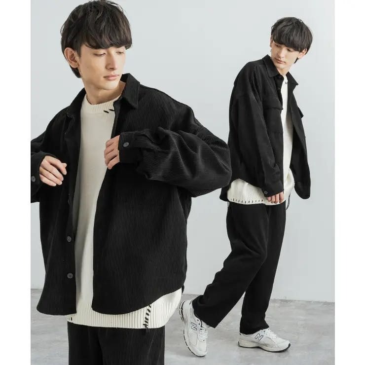 GU corduroy jacket black, Men's Fashion, Coats, Jackets and Outerwear ...