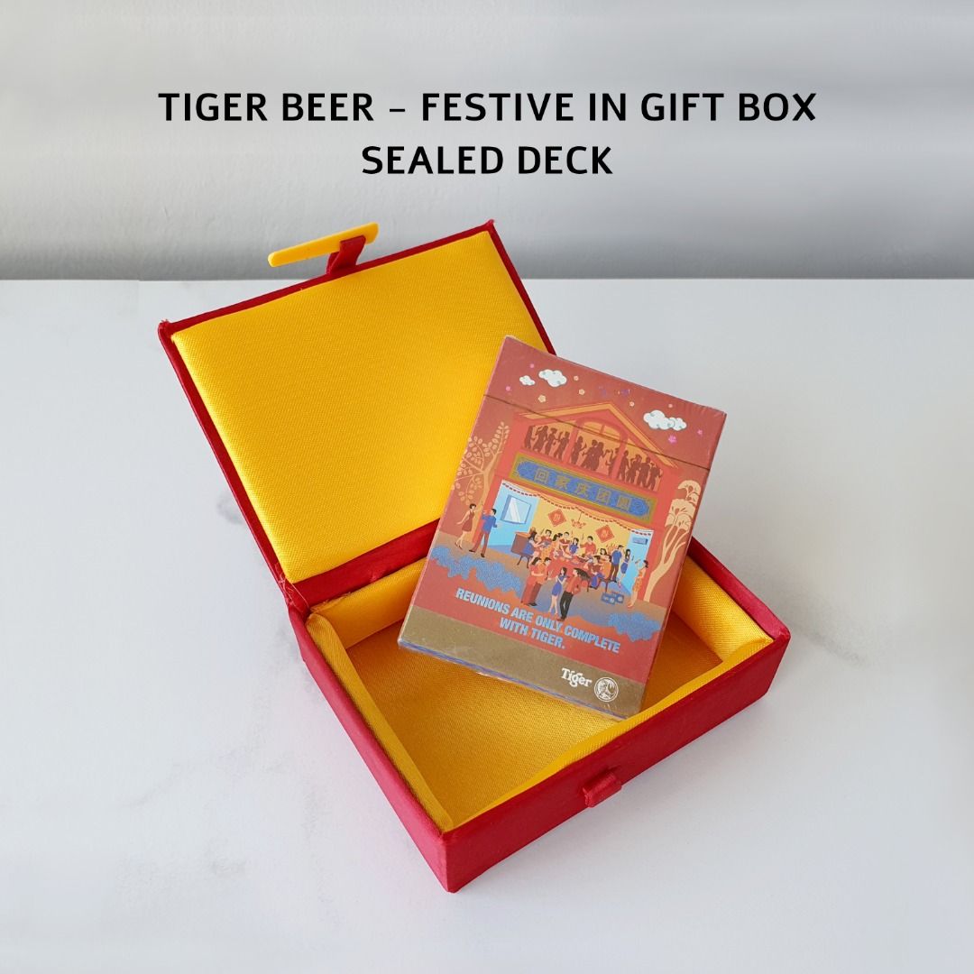 Guinness Stout, Carlsberg, Tiger Beer Playing Cards | Gold Gilded Edge ...