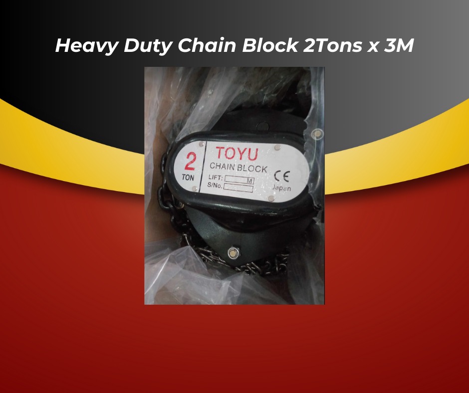 Heavy Duty Chain Block 2Tons x 3M, Commercial & Industrial, Industrial ...