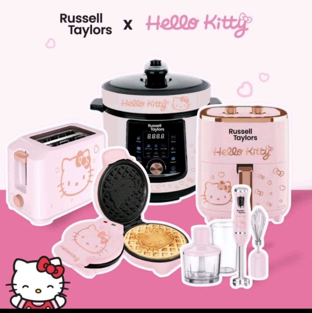 Hello Kitty Russell Taylor waffle maker, TV & Home Appliances, Kitchen ...