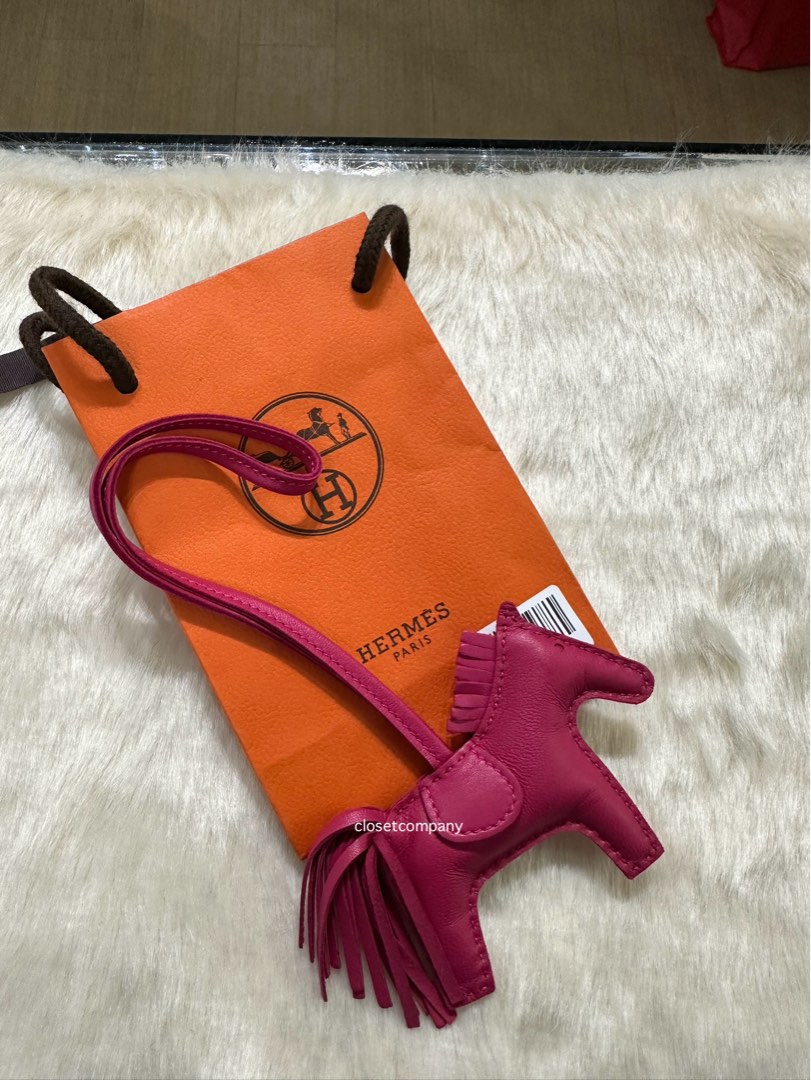 Hermes Rodeo PM Bag Charm Rose Mexico Stamp Y, Luxury, Accessories on ...