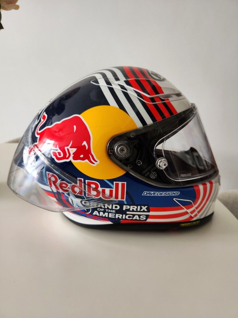 HJC Rpha 1 Red Bull design Size M, Motorcycles, Motorcycle Apparel on ...