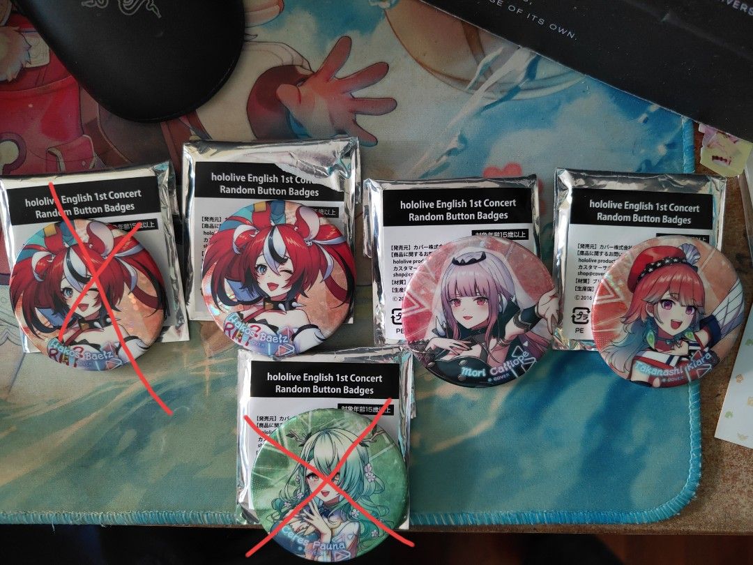 Hololive 1st Concert Badges, Hobbies & Toys, Memorabilia & Collectibles ...