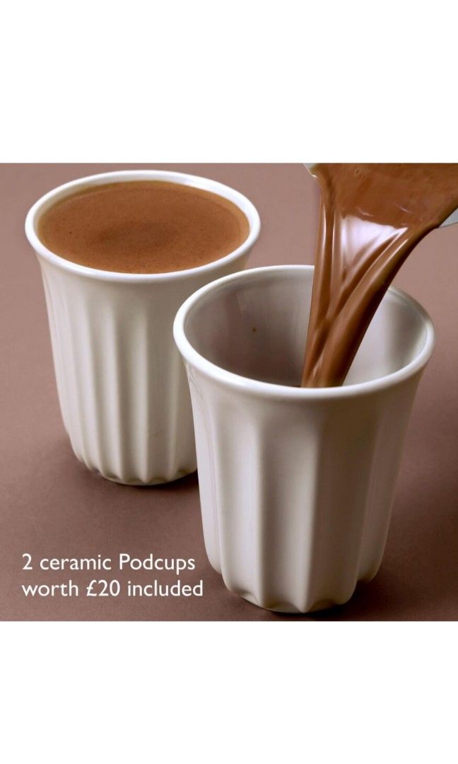 Hotel Chocolat Velvetiser Hot chocolate maker & milk frother + 2 free ...