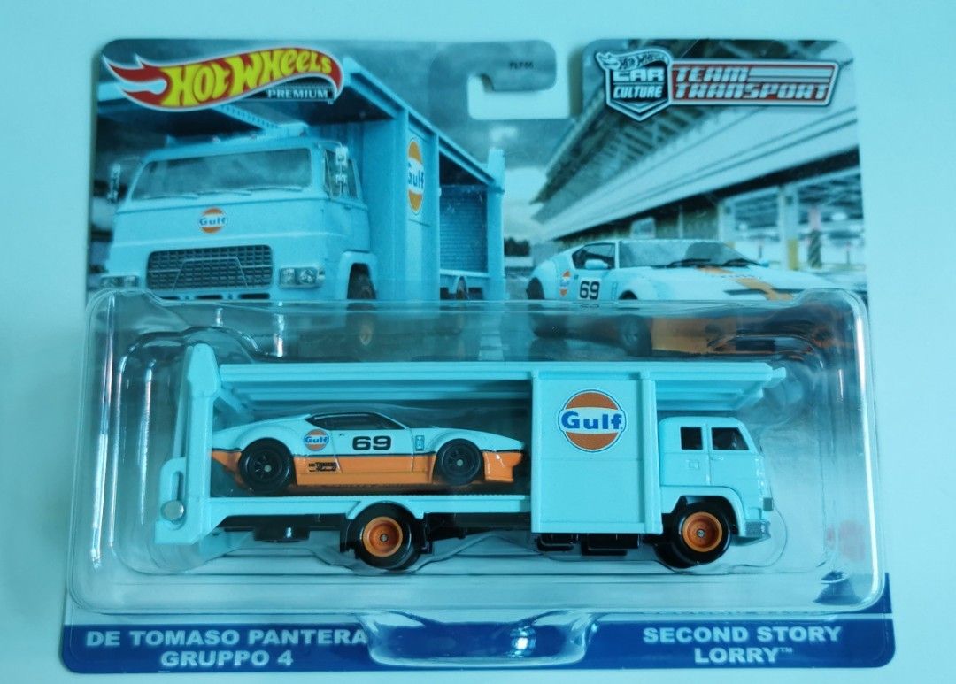 Hotwheels Premium Team Transport - DE Tomaso Pantera Gruppo 4 with ...