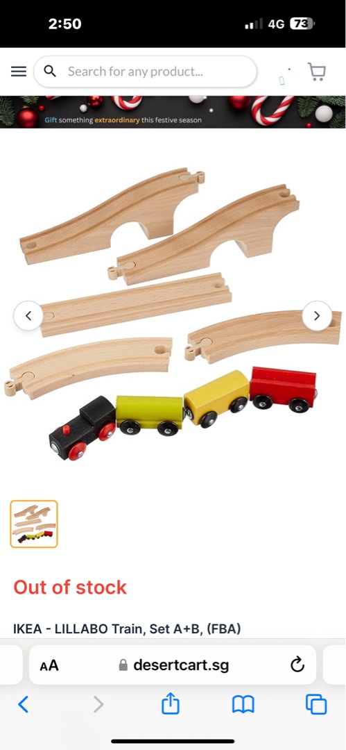IKEA Lillabo Train Set - inclusive of battery operated Train, Hobbies ...